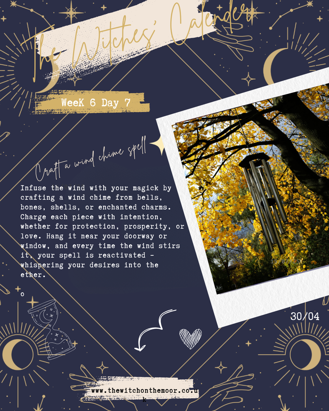 The Witches Calendar Week 6 Day 7 – The Witch On The Moor